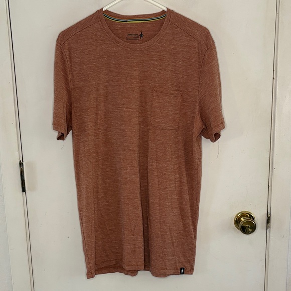 Smartwool | Shirts | Smartwool Terracotta Merino Wool Blend Short ...